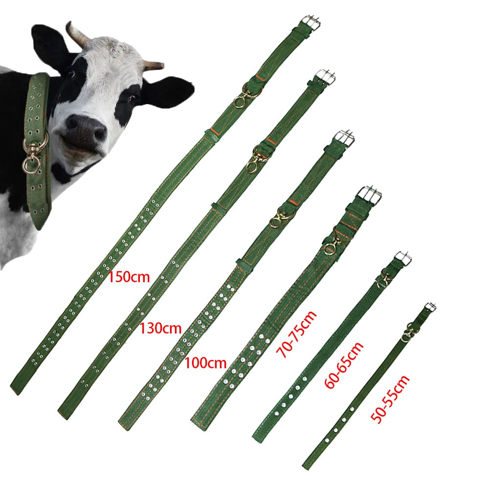 Strong Durable Belay Tie Adjustable Cattle Collar Cow Hauling Collar L ...