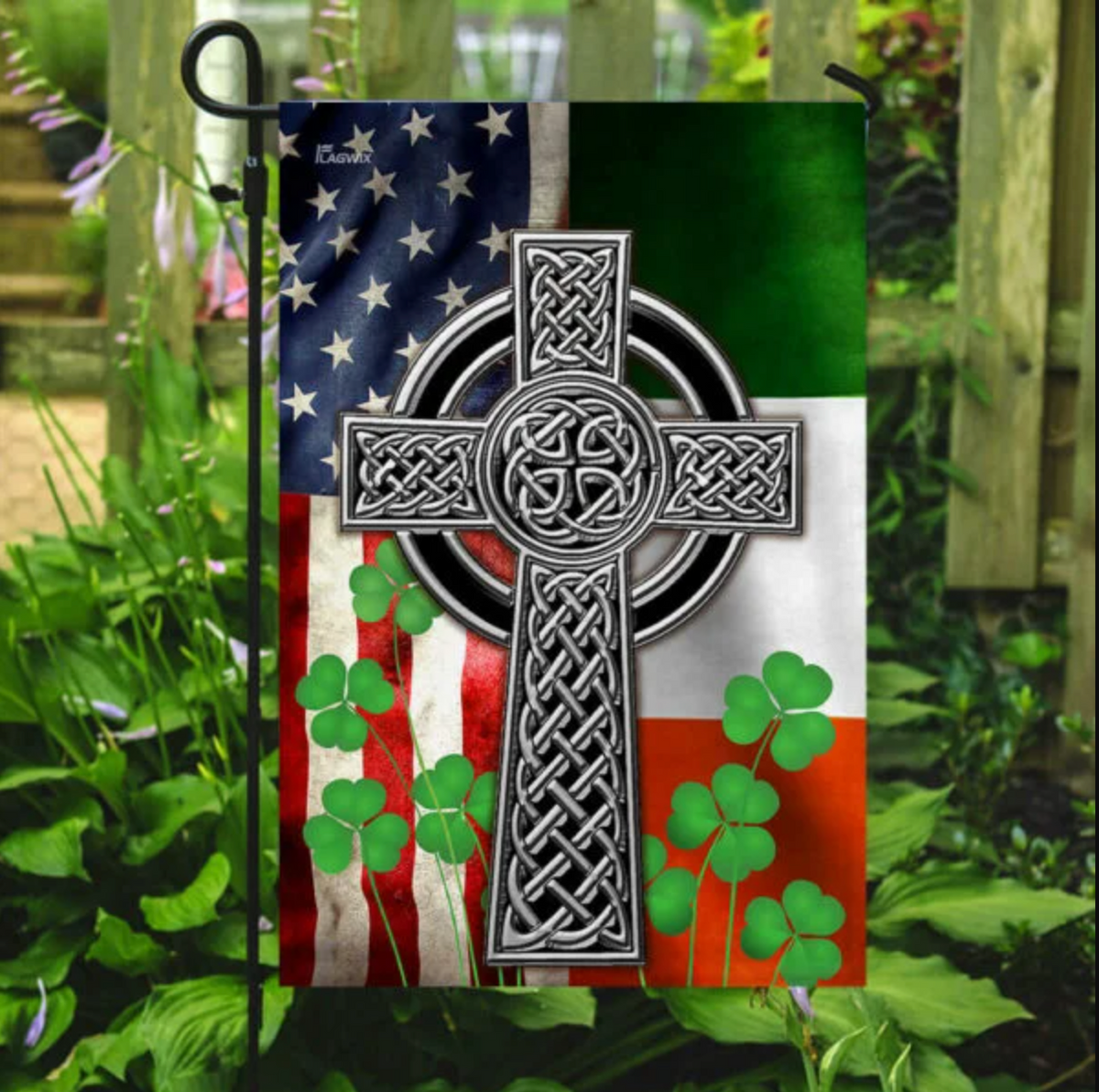 The Irish Celtic Cross Flag – myfunfarm